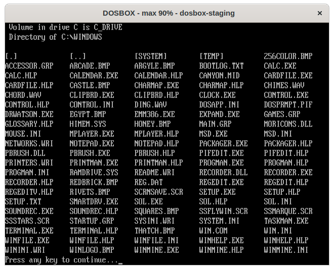 DOS commands - dosbox-staging/dosbox-staging GitHub Wiki