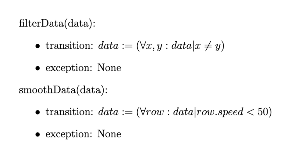 Team12 Review - Design (MIS) - filterData & smoothData transitions to a state where the variable ...