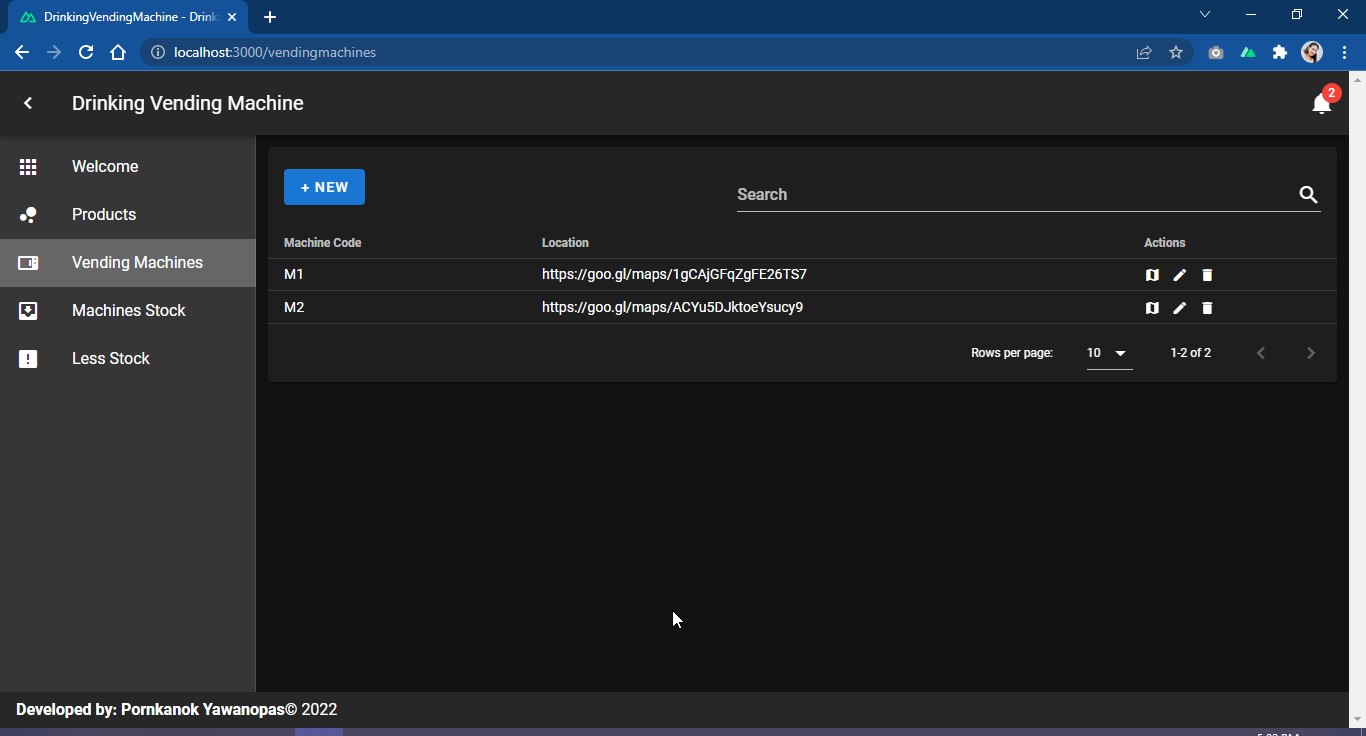 Github Meawmill Test For Developer Vendingmachine