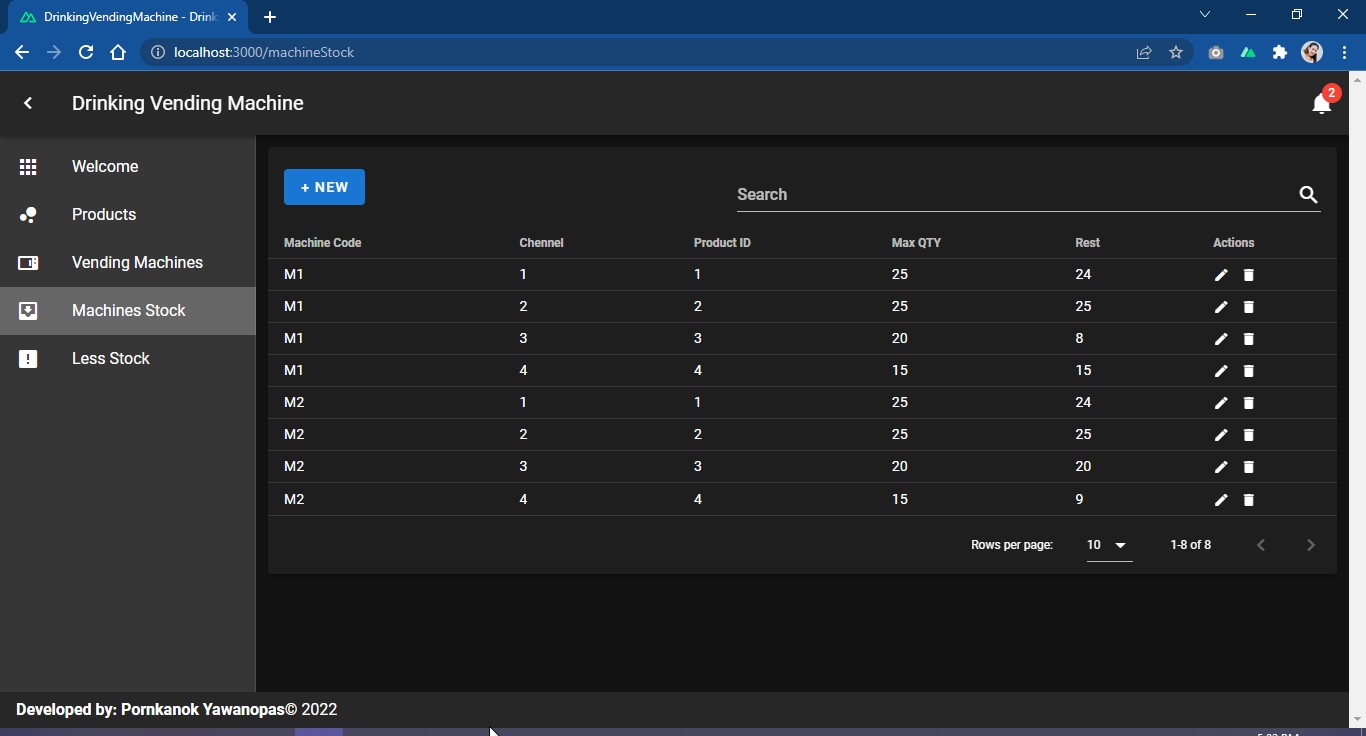 Github Meawmill Test For Developer Vendingmachine