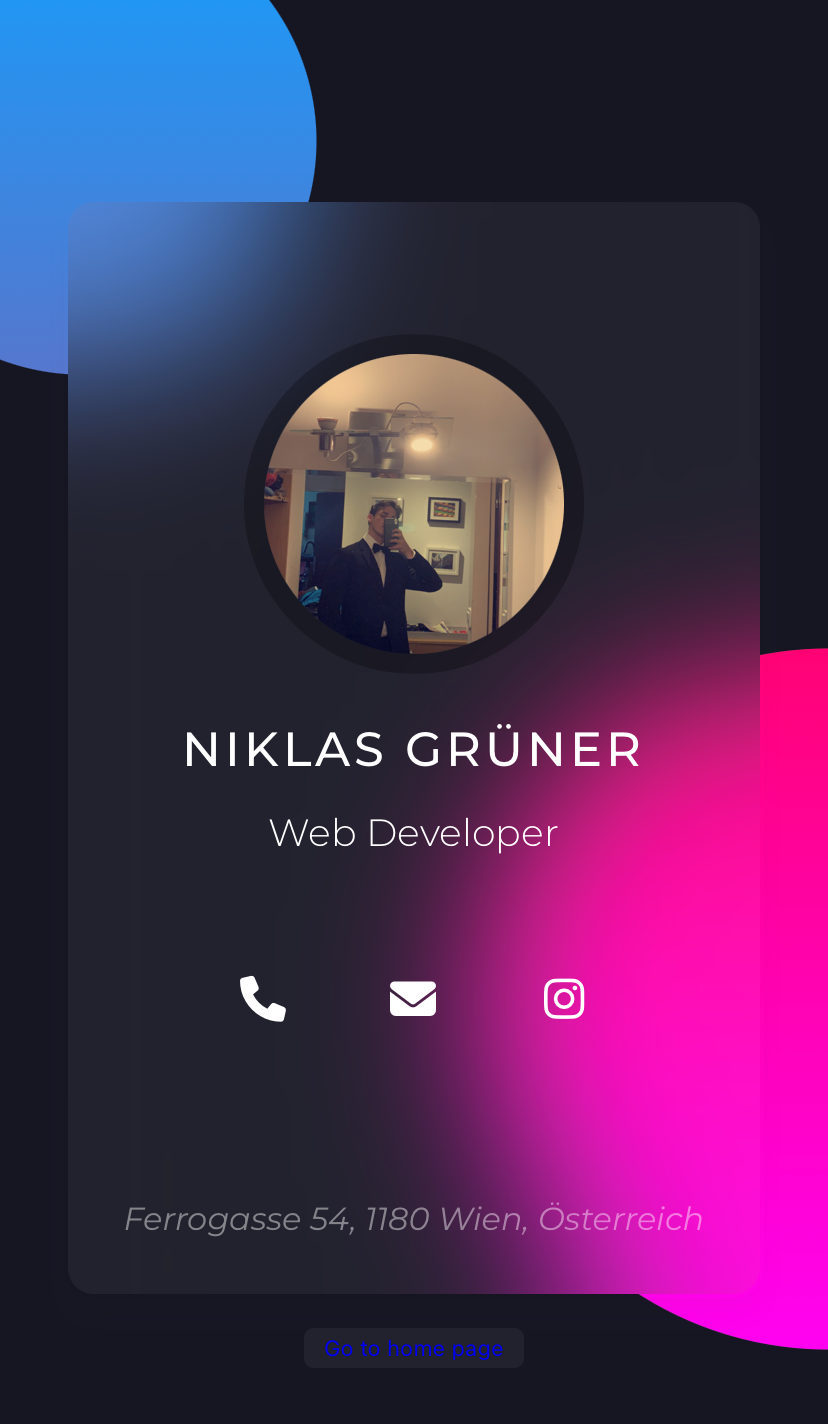 GitHub - nikiblauer/digicard: Digicard is a website where you can ...
