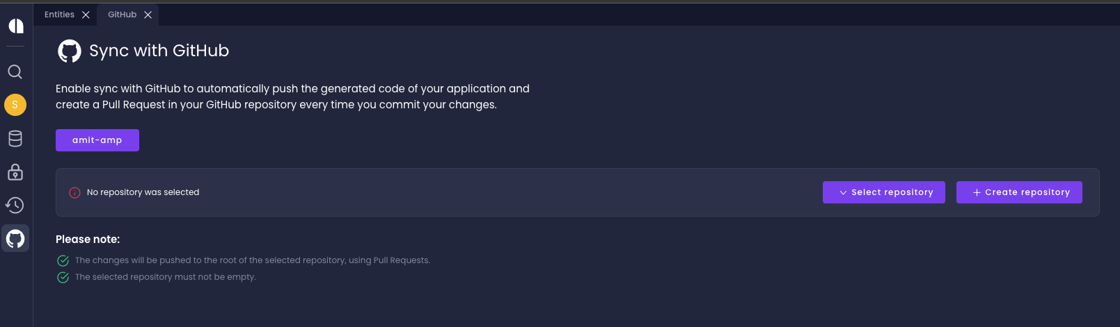 🐛 Bug Report: A personal GitHub user can't connect generated app to a new repo · Issue #2442 ...