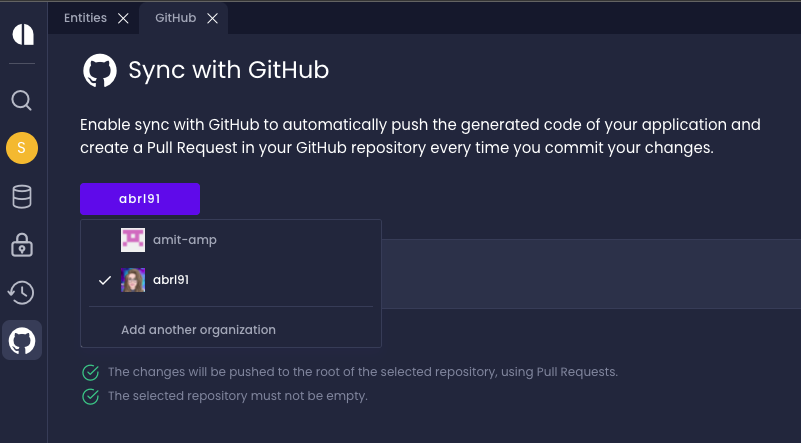 🐛 Bug Report: A personal GitHub user can't connect generated app to a new repo · Issue #2442 ...