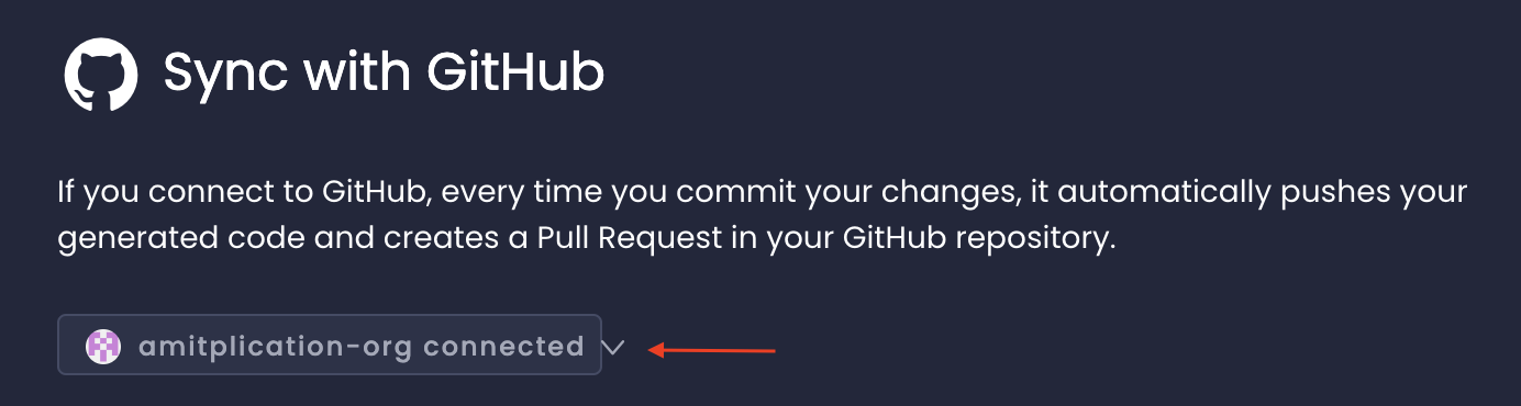 🐛 Bug Report Sync With Github Selector `chevrondown` Icon Position Is Not Permanent · Issue