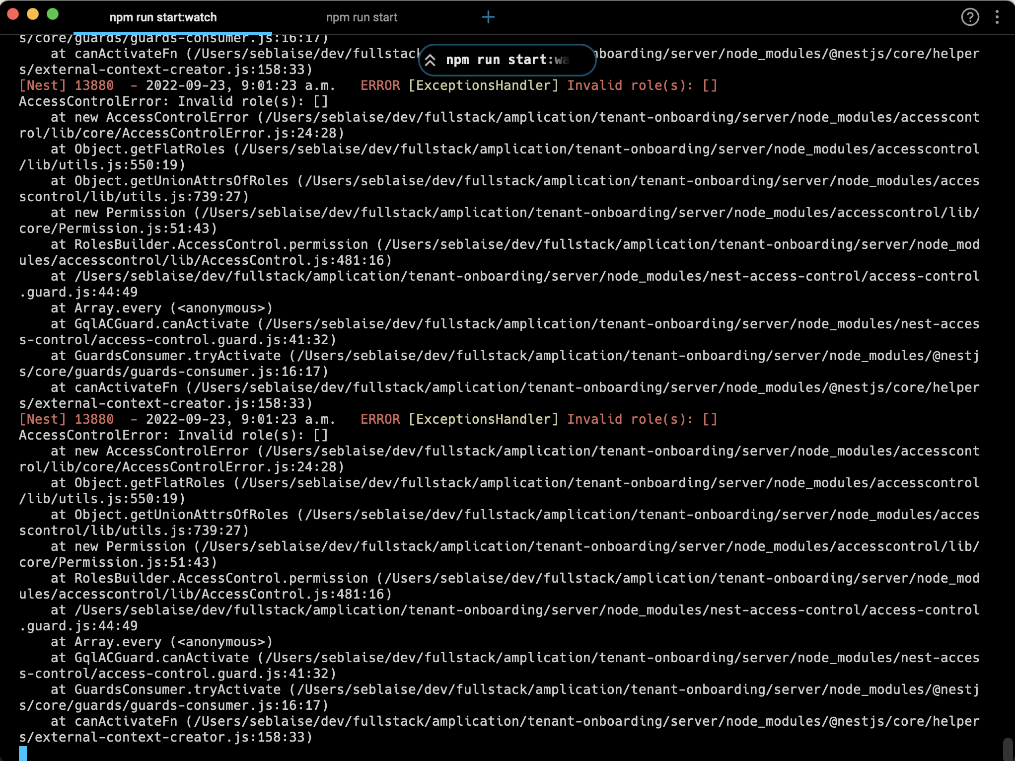 🐛 Bug Report: Generated app server - `Invalid role(s): []` error · Issue #3949 · amplication ...