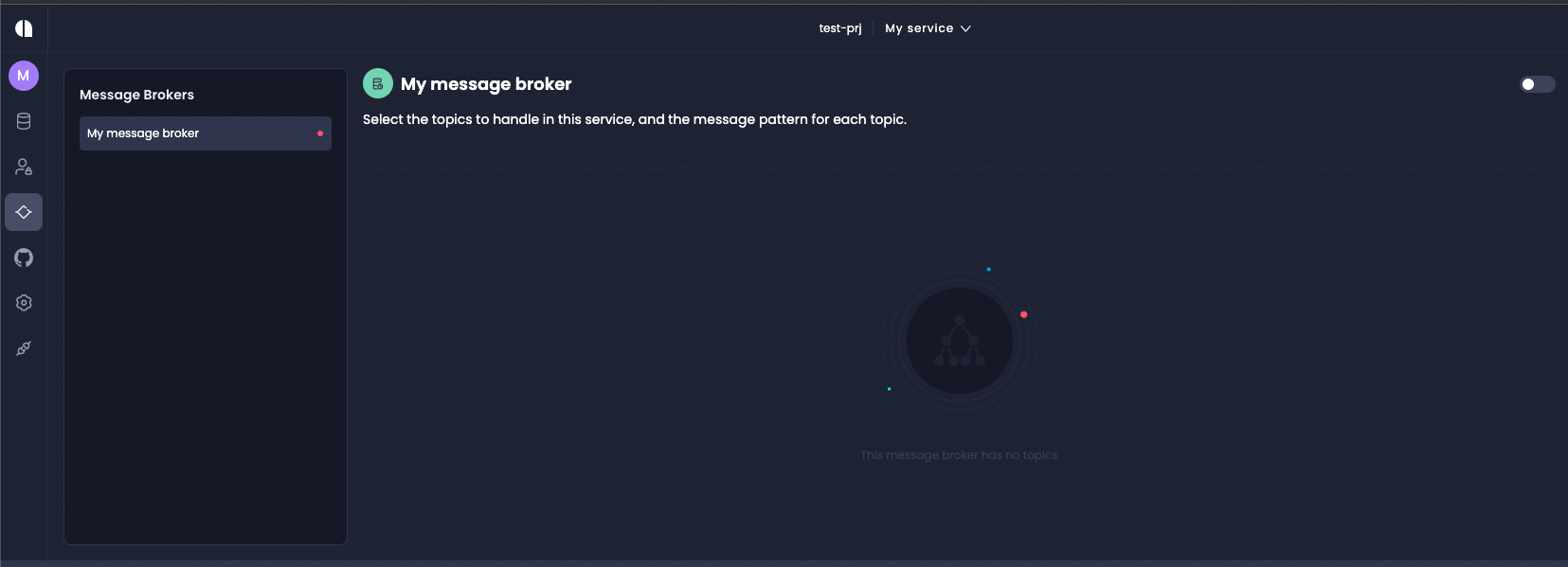 🐛 Bug Report: Message Broker Page - missing the empty state · Issue #3896 · amplication ...