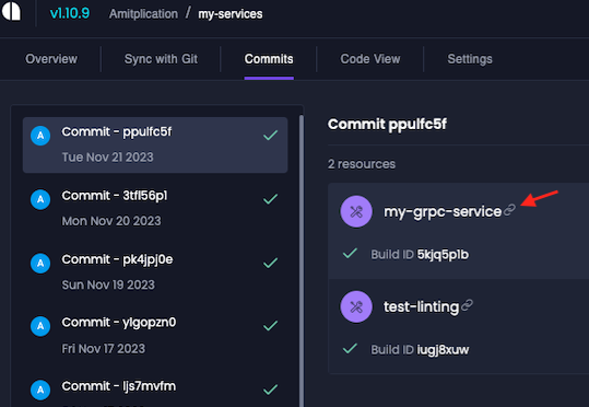 As A User I Want To Have A Better Navigation To The Service From The Build Page · Issue 7477