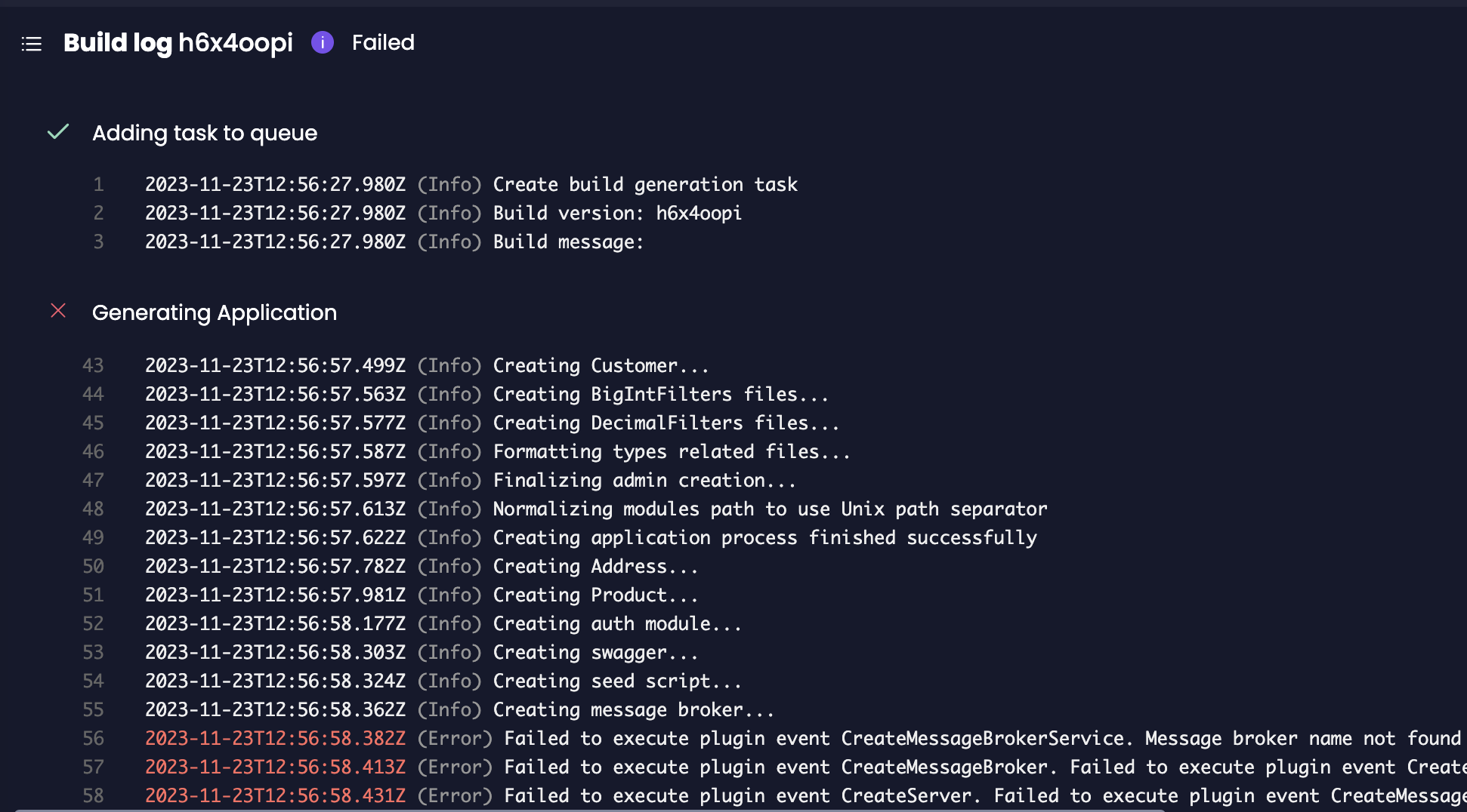 🐛 Bug Report: `build-manager` emits multiple failure events per code generation request · Issue ...