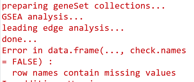 Gsea Error Rownames False · Issue 436 · Yulab Smuclusterprofiler