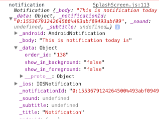 response from onNotification not same with response onNotificationOpened · Issue #2011 ...