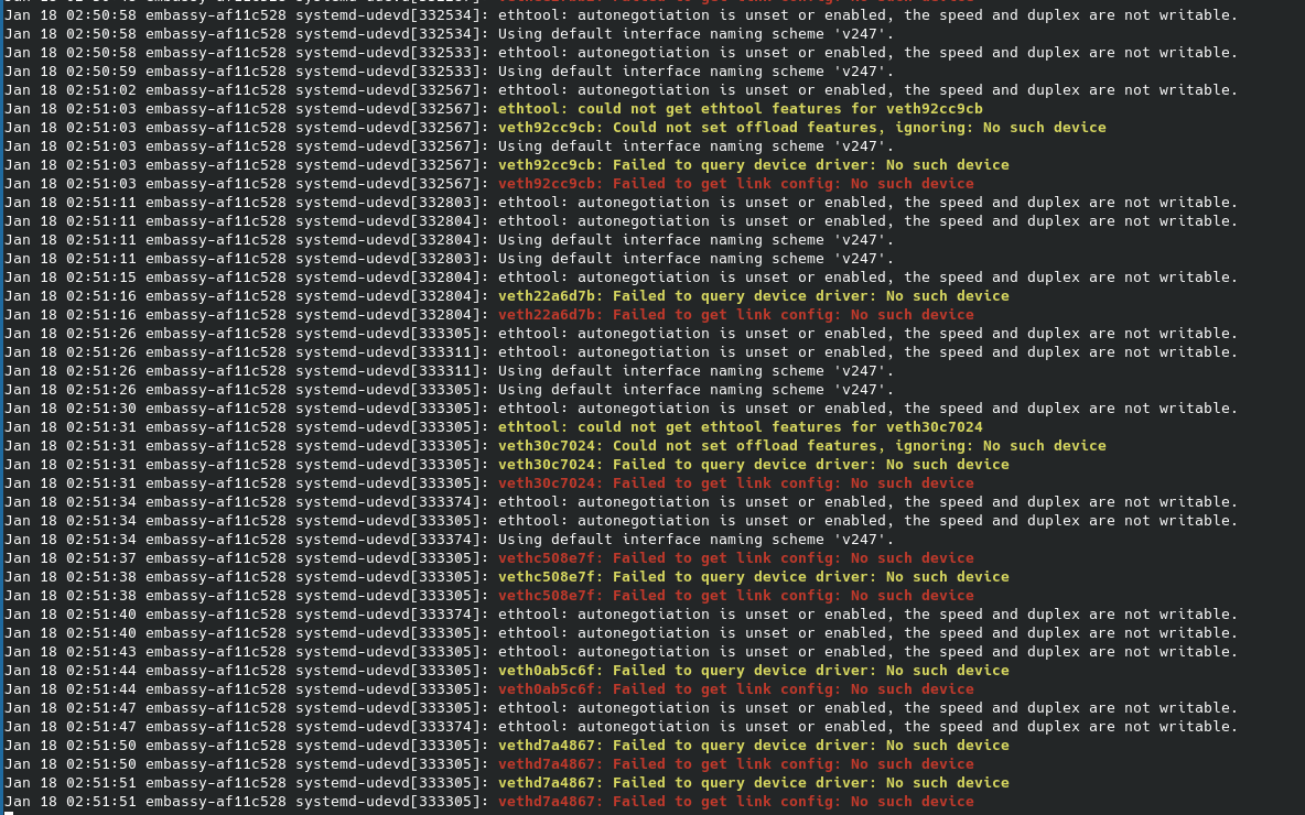 Runaway processes, namely udevd · Issue #901 · Start9Labs/start-os · GitHub