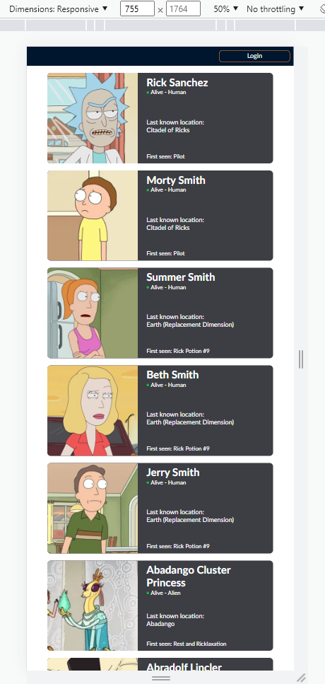 GitHub - Eagleheard/rick-and-morty