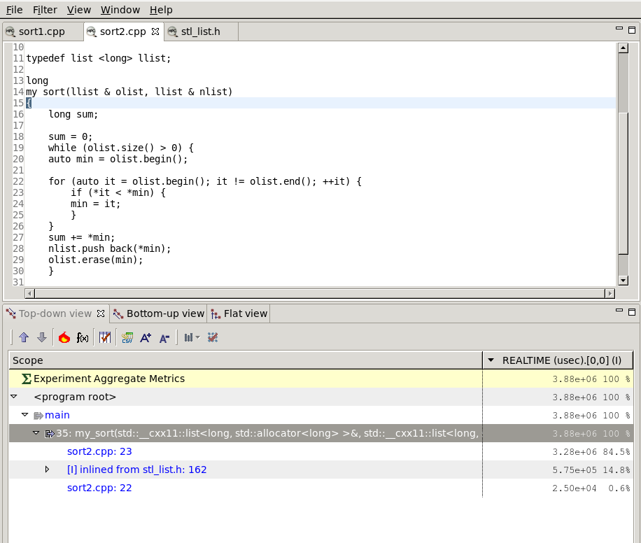 hpcprof + struct simple incorrectly locates functions and inlines ...