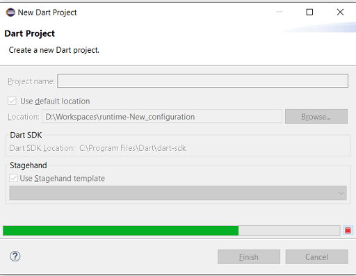 [Project Wizard] Template loading should use wizard progress bar ...