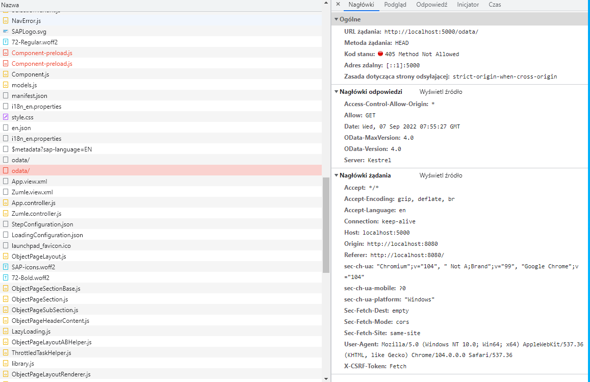 Method HEAD is not allowed on $metadata · Issue #385 · OData/AspNetCoreOData · GitHub