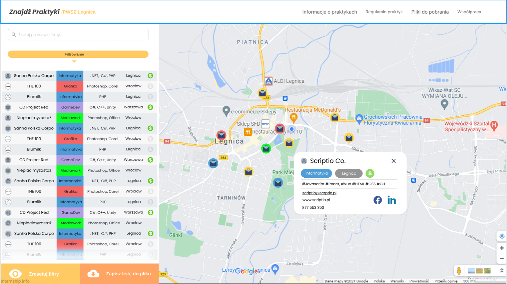 Create the main page · Issue #26 · blumilksoftware/interns-2022c-internships · GitHub