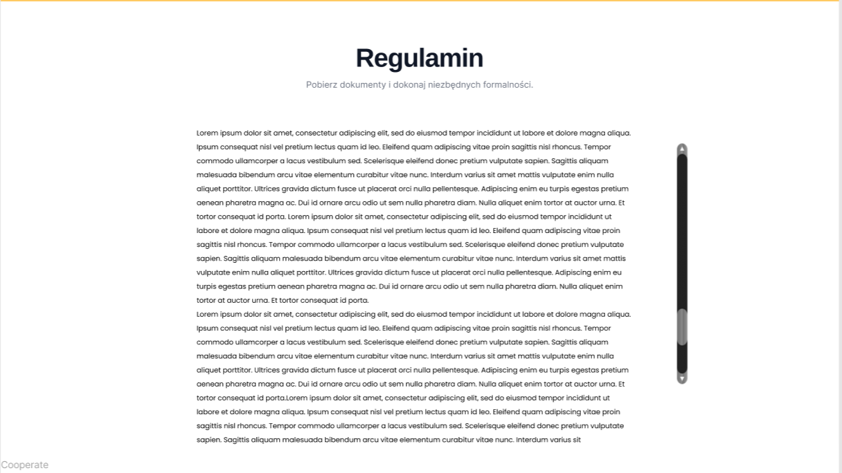 Create the template for Internship regulations info · Issue #31 · blumilksoftware/interns-2022c ...