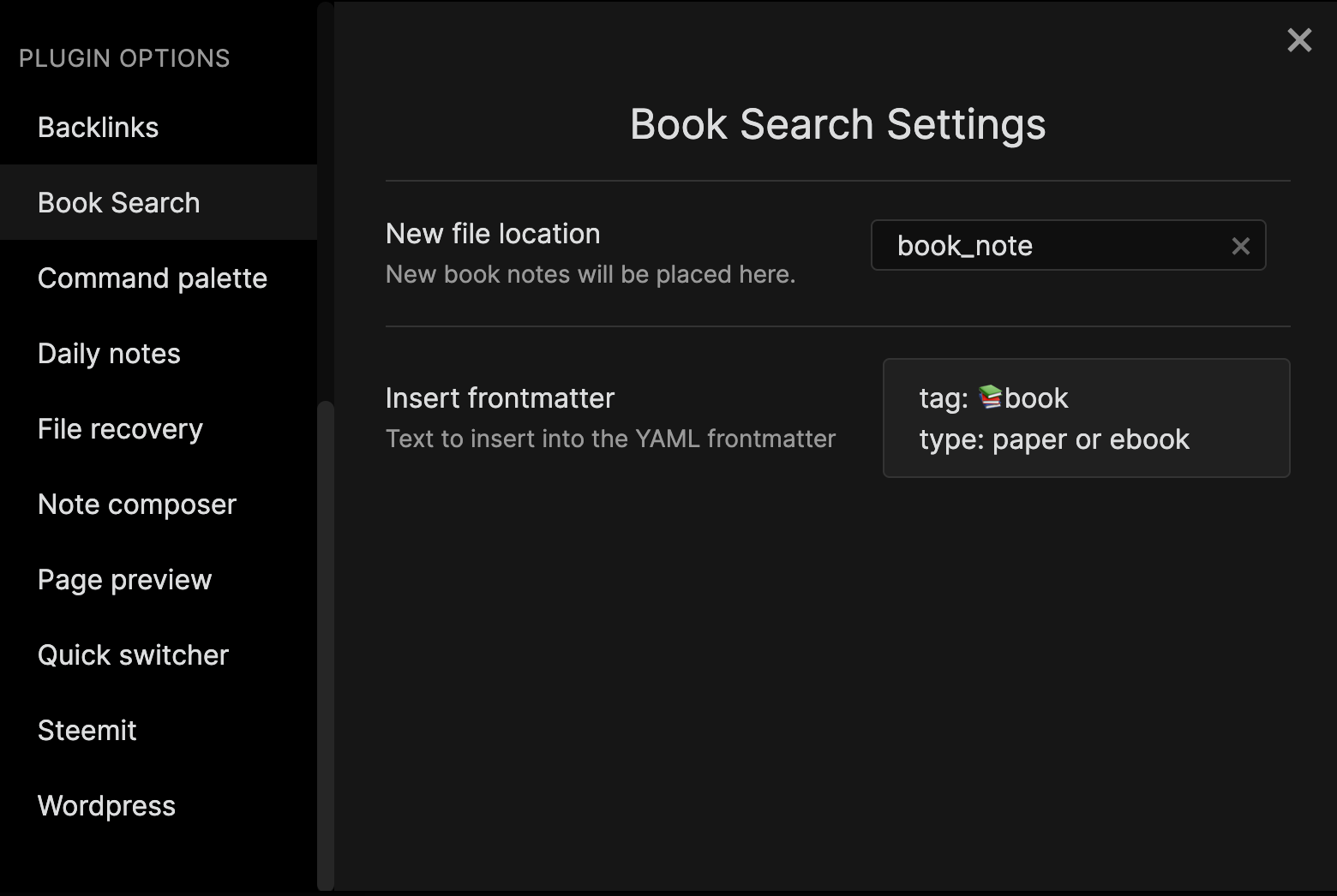 GitHub - anpigon/obsidian-book-search-plugin: Obsidian plugin that ...