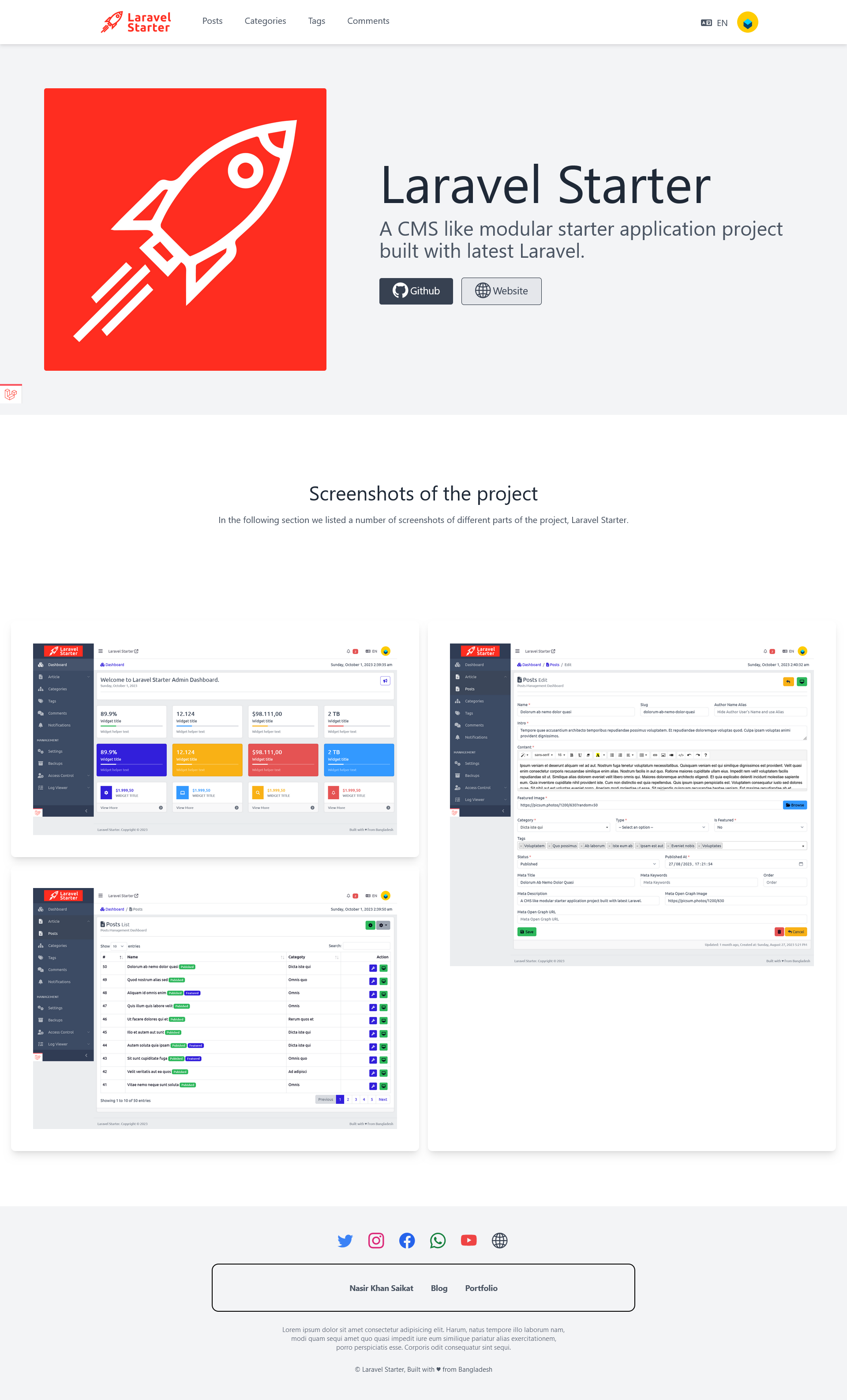 GitHub - MatiasGulo/laravel-starter