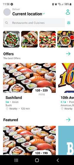 GitHub - GabiStreck/deliveroo-clone: Deliveroo app clone created with React Native and Sanity.io