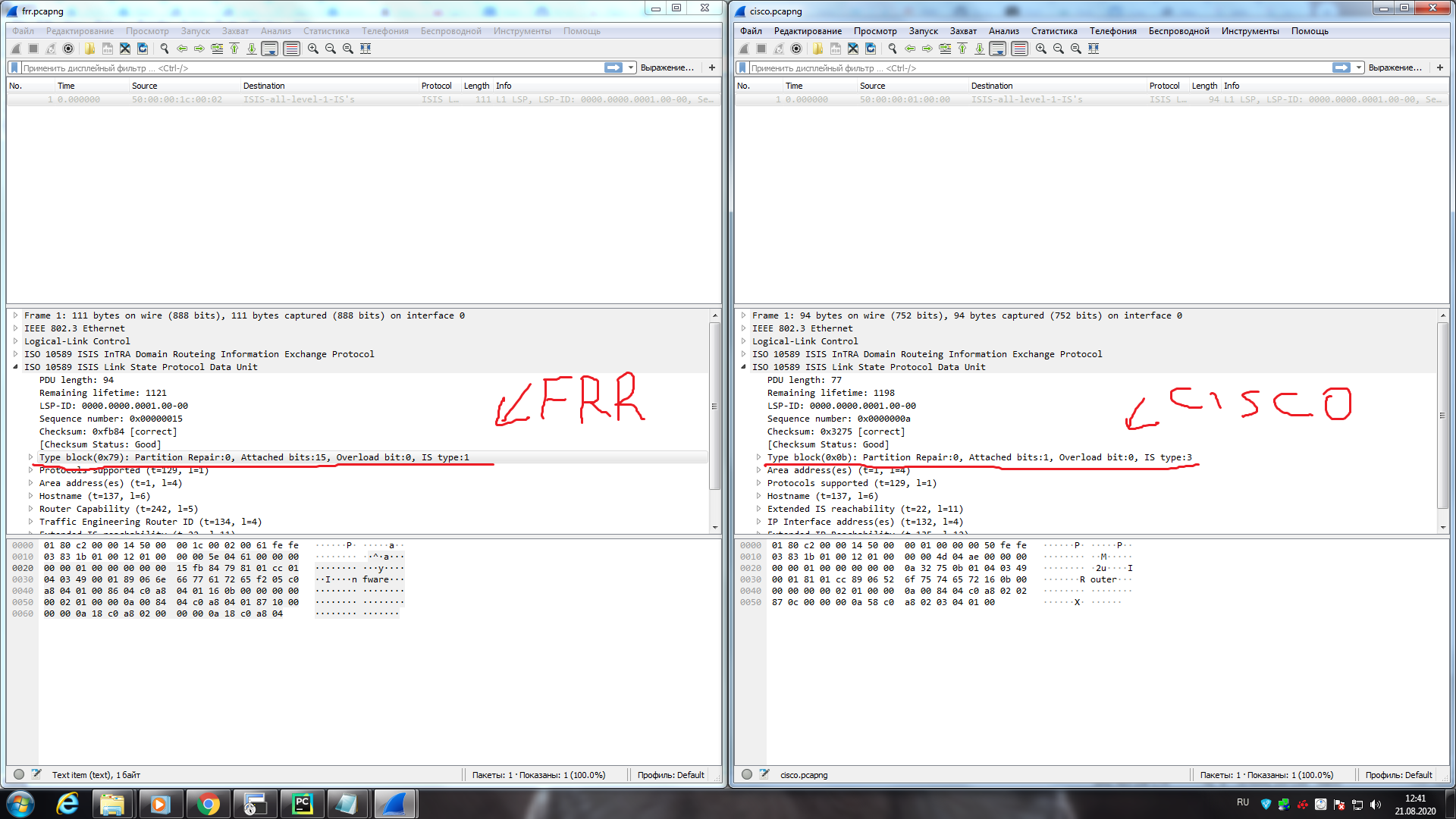 FRR wich acts as L1L2 ISIS Router doesn't send attached bit to L1 Neighbour · Issue #6965 ...