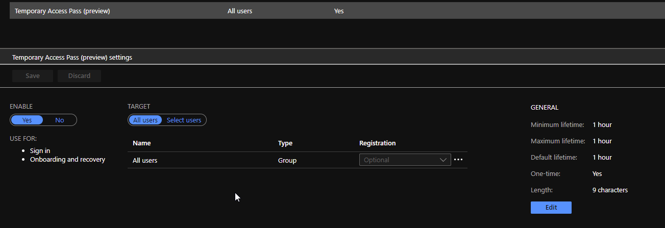 Temporary access pass · Issue #70432 · MicrosoftDocs/azure-docs · GitHub