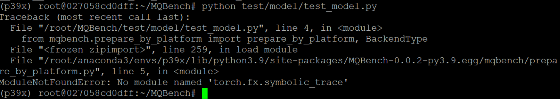 application/imagenet_example 例子不能执行 · Issue #26 · ModelTC/MQBench · GitHub