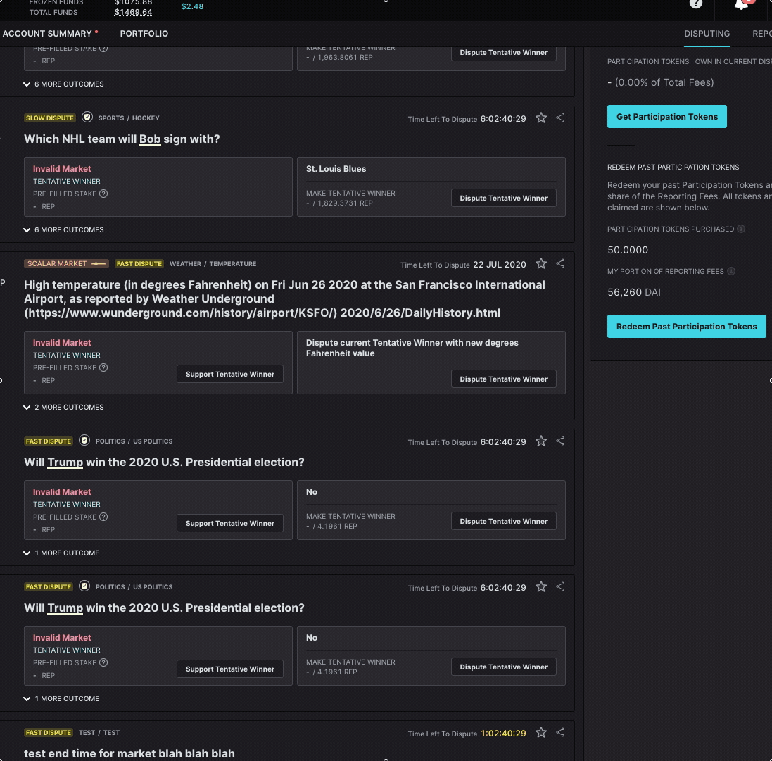 Page gets stuck when disputing · Issue #8393 · AugurProject/augur · GitHub