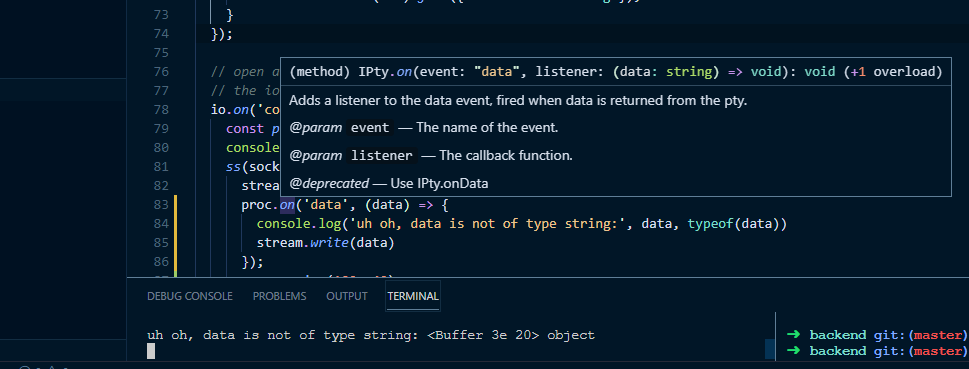 Interface IPty does not reflect actual object · Issue #409 · microsoft ...