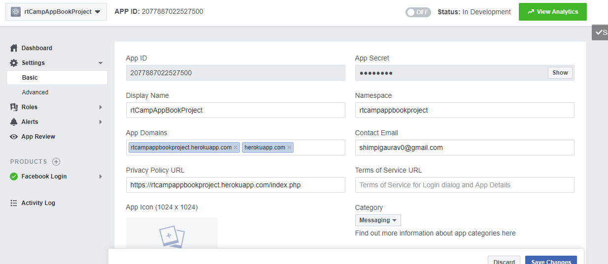 Can't load URL: The domain of this URL isn't included in the app's domains. To be able to load ...