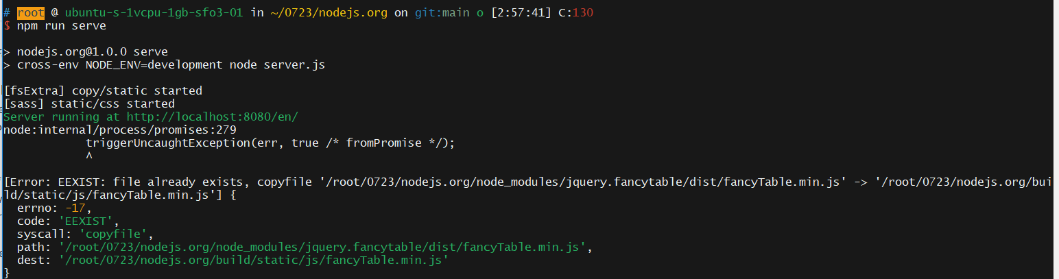 Exit With Ctrl Cand Restart With Npm Startand It Report Error