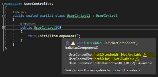 How can we expose a UserControl from a .Net 6 multi-targeted library? · unoplatform uno ...