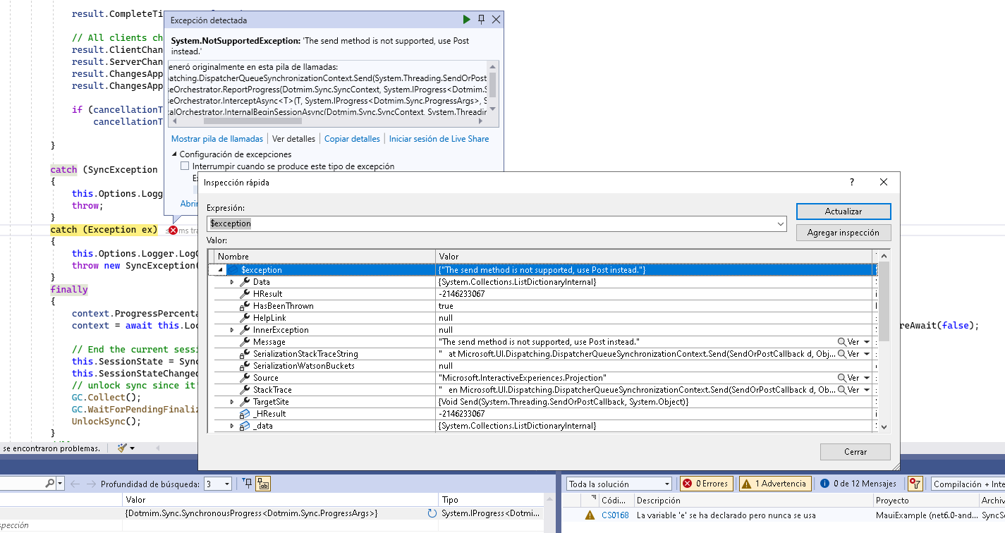 Error MAUI on windows · Issue #859 · Mimetis/Dotmim.Sync · GitHub