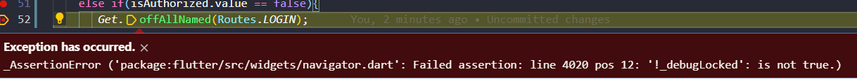 Routing error setState() or markNeedsBuild() called during build ... Routing error setState() or markNeedsBuild() called during build ...