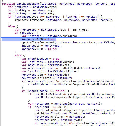 TypeError: Cannot set property '$UPD' of null · Issue #1362 · infernojs/inferno · GitHub