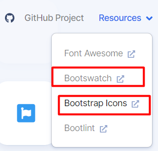 navbar resources dropdown menu showing same link for the list item 2 ...