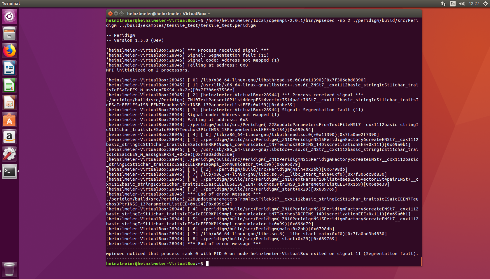 Segmentation Fault -- Run Peridigm · Issue #56 · peridigm/peridigm · GitHub