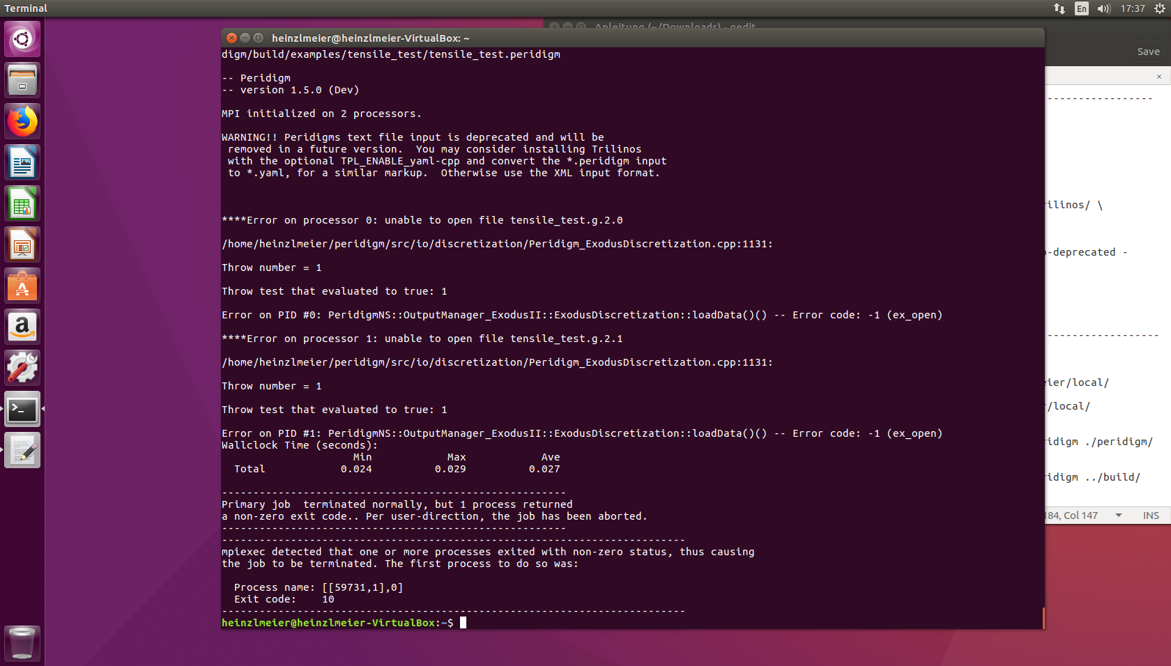 Segmentation Fault -- Run Peridigm · Issue #56 · peridigm/peridigm · GitHub