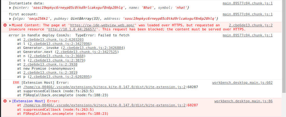 Unable to add network · Issue #27 · oraichain/cw-ide-vscode · GitHub