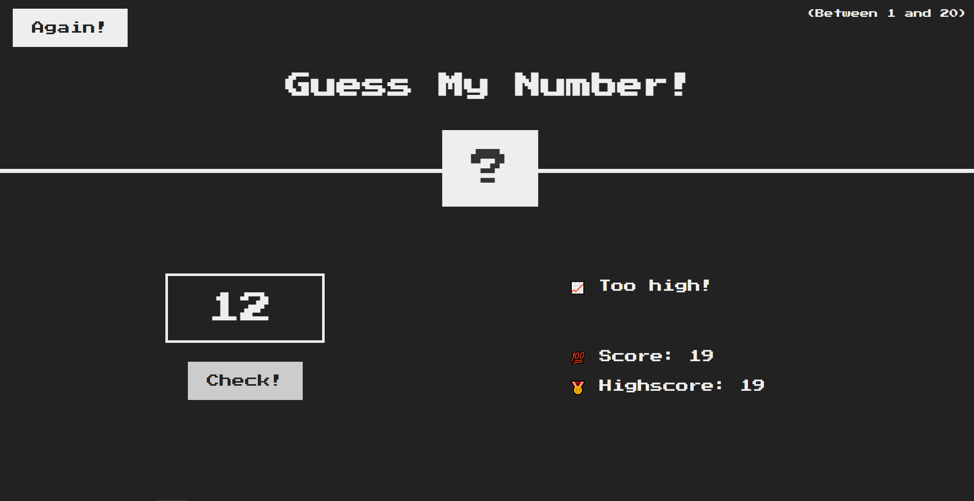 GitHub - anshumansinha18/Guess-My-Number: 'Guess My Number' is a cool ...