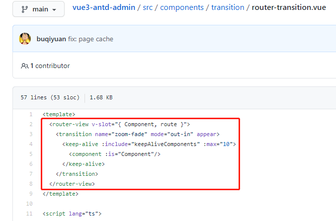 大神，tabs切换 如何保存数据状态 · Issue #13 · buqiyuan/vue3-antdv-admin · GitHub