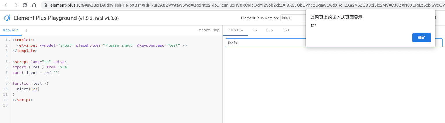 [Bug Report] [Component] [input] input 组件无法监听键盘 esc 事件 · Issue #6744 · element-plus/element-plus ...