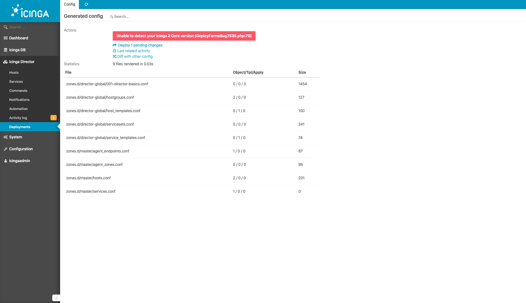 Unable To Detect Your Icinga 2 Core Version With Icinga V2120 Rc1 · Issue 2114 · Icinga