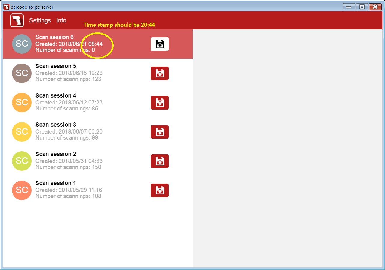 Incorrect time stamp on new scan session · Issue #122 · fttx/barcode-to ...