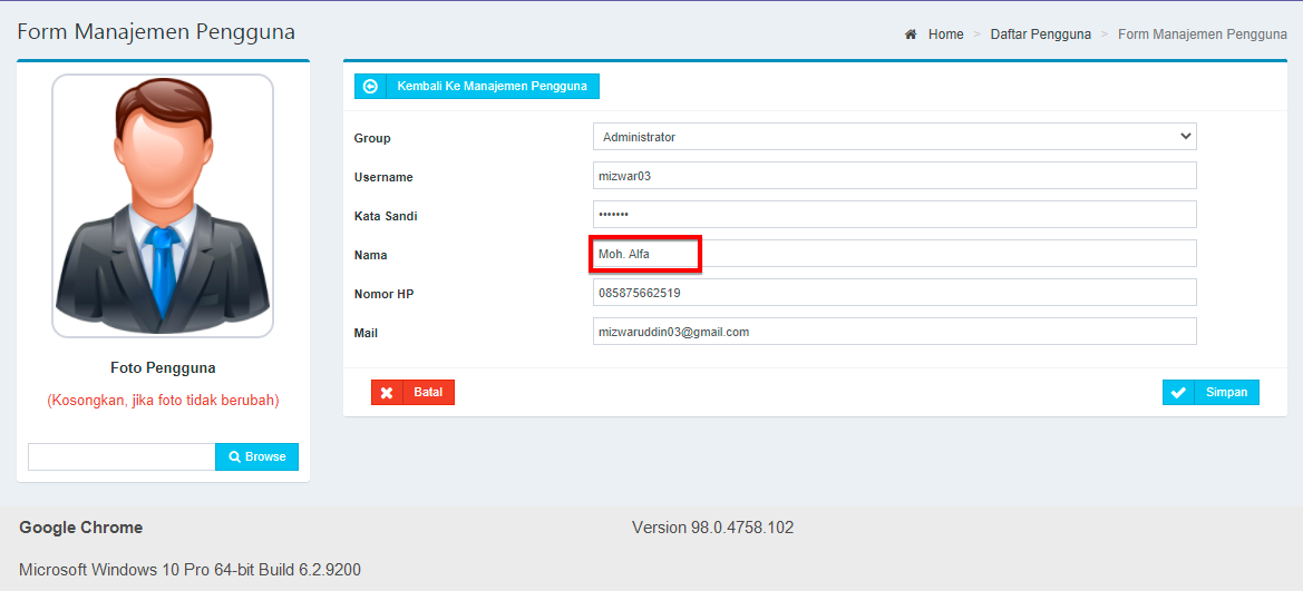 [PREMIUM] Bug/error: Tanda baca titik, petik satu, dan koma pada nama ...