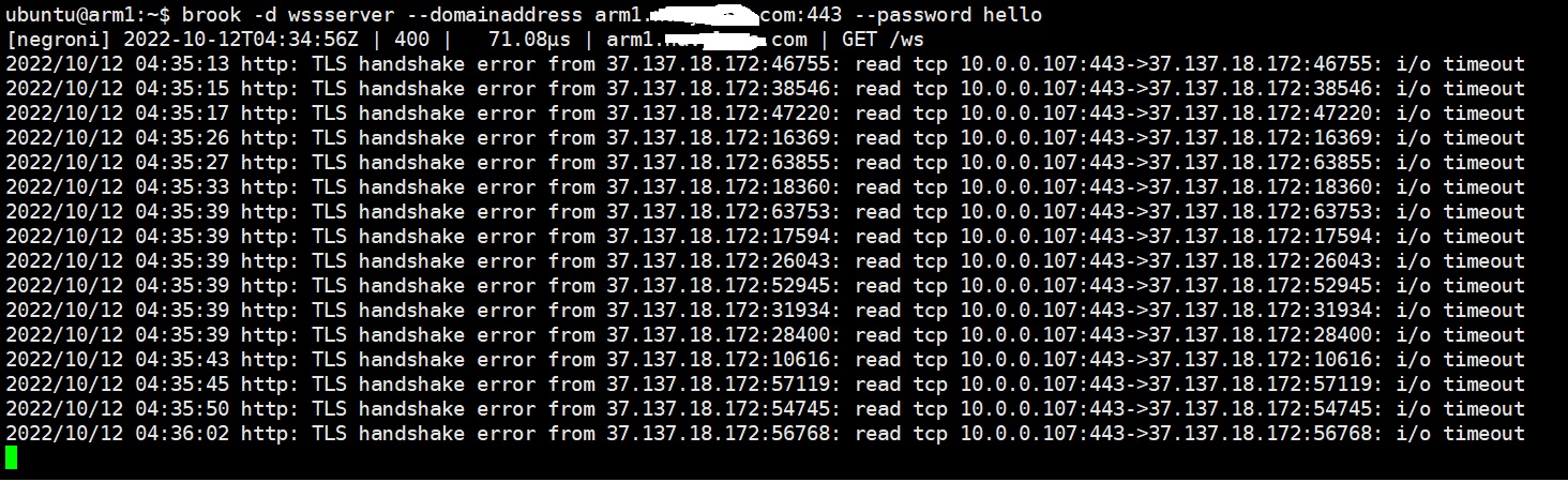 Brook Wssserver Io Timeout · Issue 1014 · Txthinkingbrook · Github