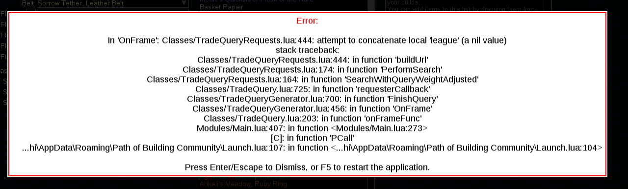 Crash on Trading Search · Issue #6141 · PathOfBuildingCommunity ...