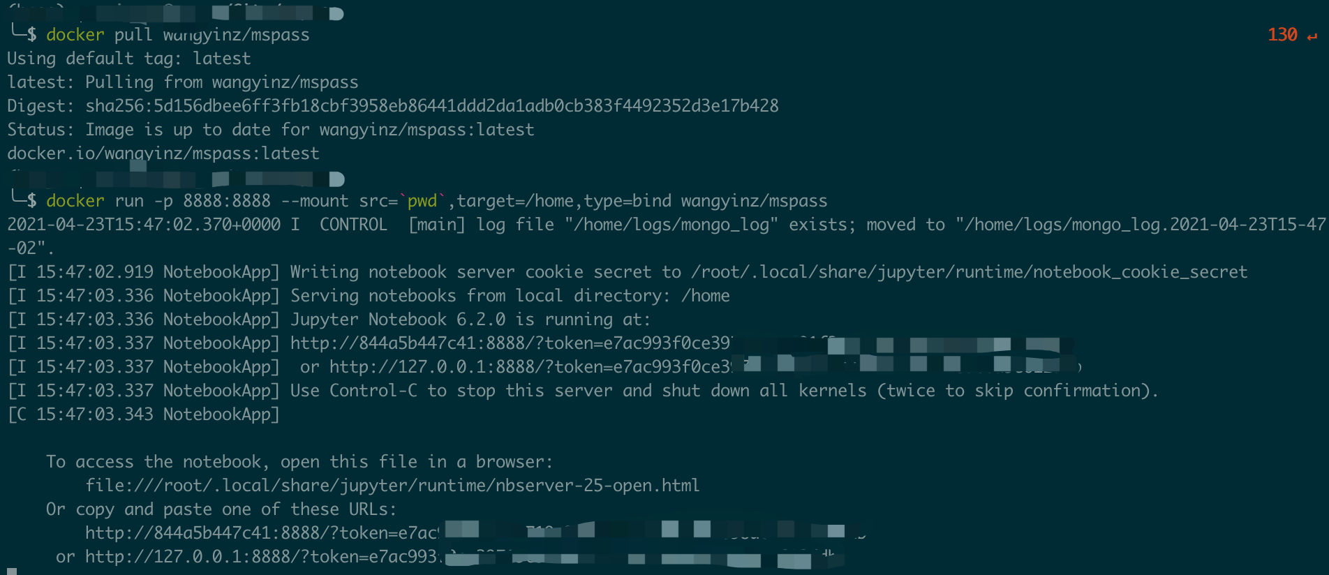 Something Wrong With Jupyter Token Or Password In The Latest Docker Image · Issue 185 · Mspass