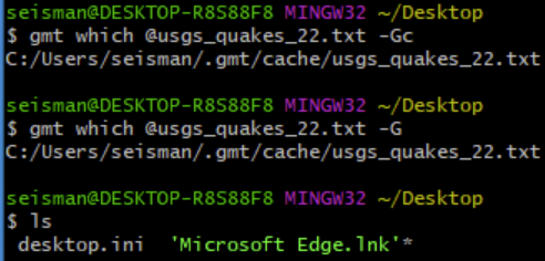 Different behavior of "gmt which -G" · Issue #1825 · GenericMappingTools/gmt · GitHub