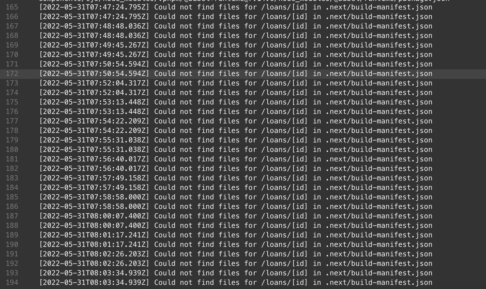 Could not find files for /*** in .next/build-manifest.json · Issue #37334 · vercel/next.js · GitHub